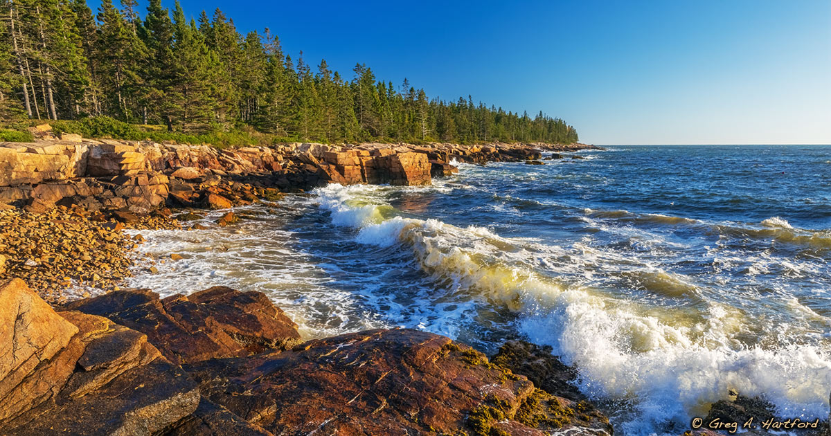 Schoodic Peninsula Acadia National Park 207 Schoodic Acadia Stock